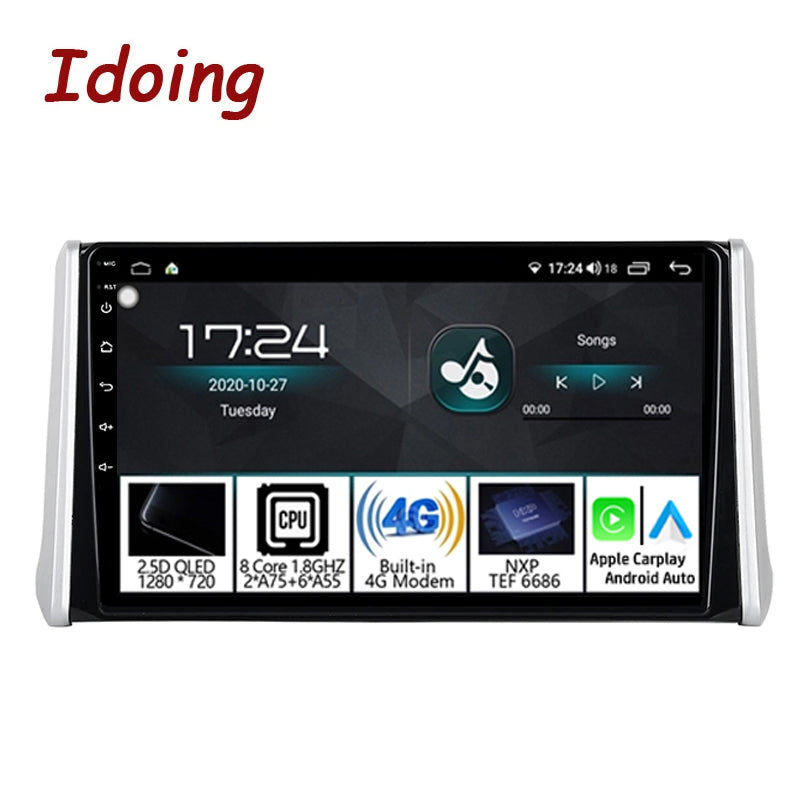 Idoing 10.2inch Android 12 Radio Head Unit For Toyota RAV 4 XA50 2019-